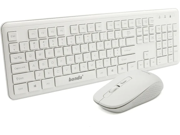 Tastatura i miš bezicni combo set BANDA C400 beli