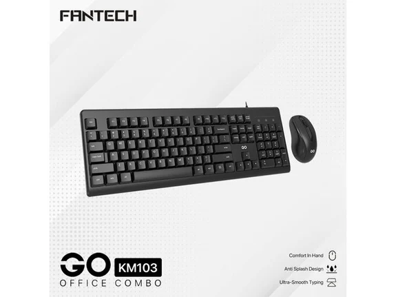 Combo miš i tastatura Fantech GO KM-103 crni