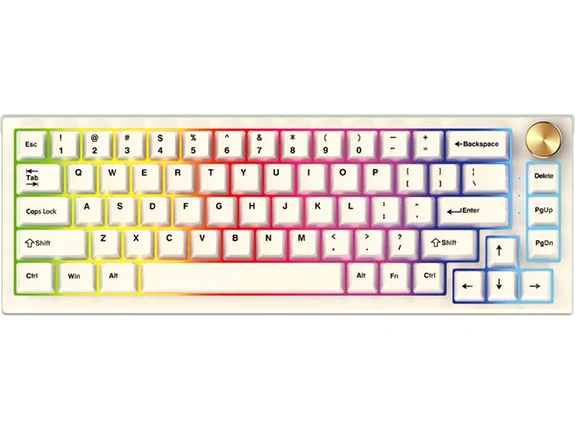 Tastatura gejmerska mehanička bezicna MAXFIT67 MK858 space edition (Kaith box white switch) FANTECH