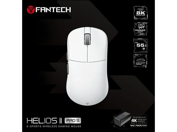 Miš Wireless Gaming Fantech XD3 (V3) PRO 8K Helios II beli sa ACM03 (dongle)