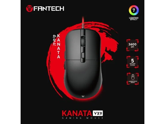 Miš Gaming Fantech VX9 Kanata crni
