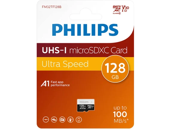 Memorijska kartica PHILIPS Micro SD 128GB V30 ULTRA SPEED (FM32TF128B/93)