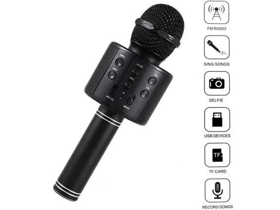 Bluetooth mikrofon crni