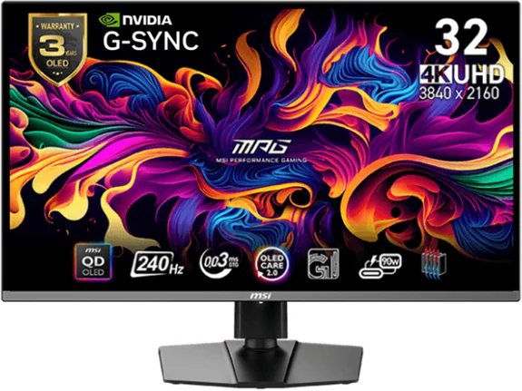 Msi Gaming monitor 32 inča MPG 321URX 4K UHD 3840x2160 QD OLED 240Hz Tip-C 90W G-Sync
