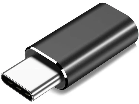 Adapter Type-C muski na Lightning zenski crni