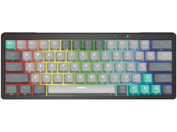 Fantech Tastatura mehanička Gaming MK912 RGB ATOM PRO63 Wireless Mercury (blue switch)