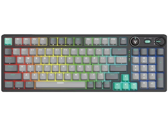 Fantech Tastatura mehanička Gaming MK914 RGB Atom PRO96 Wireless Mercury (red switch)