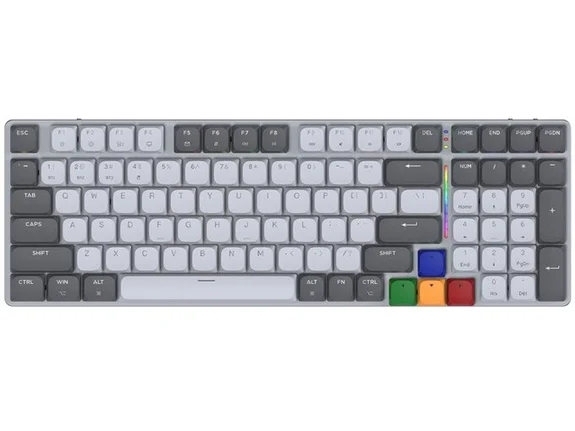 Fantech Tastatura mehanička Gaming MK916 RGB Maxfit AIR99 Wireless gray (brown switch)
