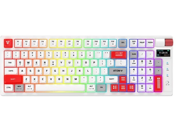 Fantech Tastatura mehanička Gaming MK918 RGB Atom PRO97 Wireless Mercury (Red switch)