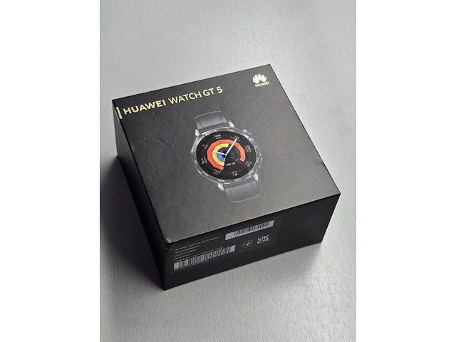Huawei Watch GT 5 46mm VLI-B19 – Black, nov, nekorišćen