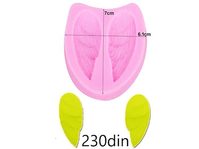 Silikonski kalup za dekoraciju KRILA ANDJELA