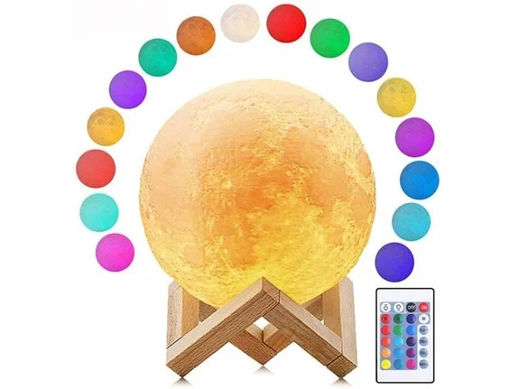 Lampa Mesec 3D RGB 20cm