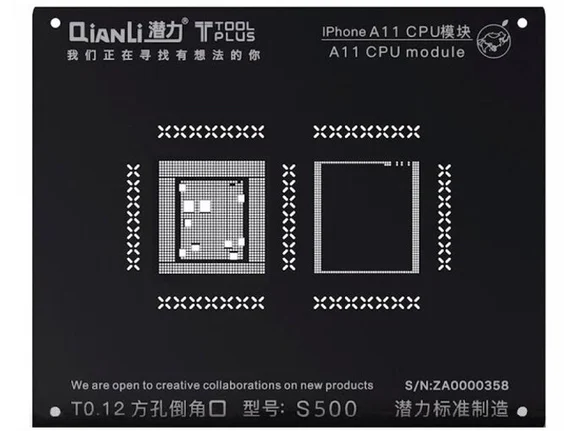 BGA sito Qianli ToolPlus 3D iBlack CPU modul za Iphone 8G A11 S500