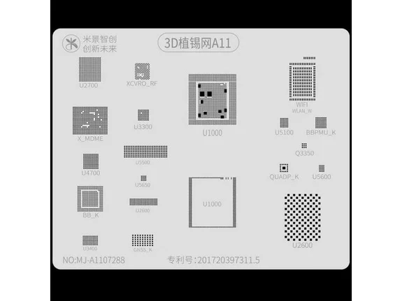 BGA Sito za Iphone 8 3D A11