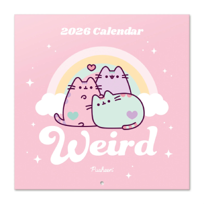 Zidni kalendar 2026 - Pusheen, 30x30 cm