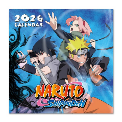 Zidni kalendar 2026 - Naruto Shippuden, 30x30 cm