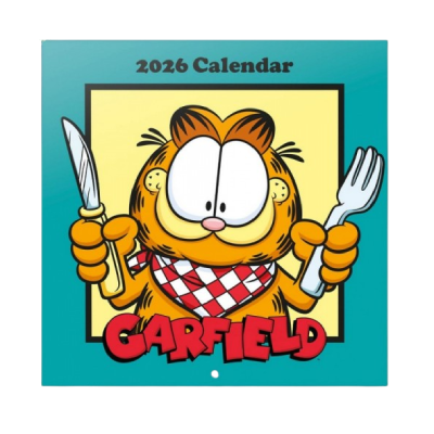 Zidni kalendar 2026 - Garfield, 30x30 cm