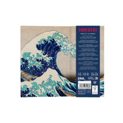 Nedeljni planer - Hokusai, The Great Wave, with Sticky Notes