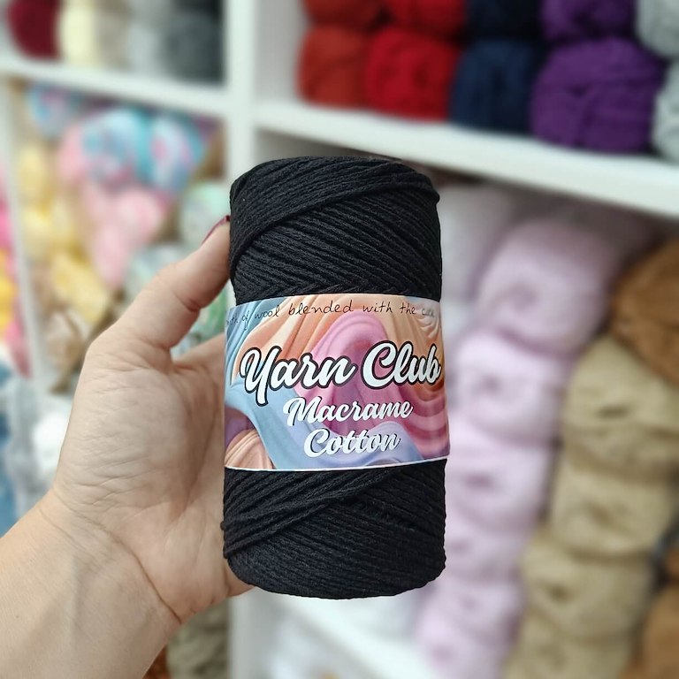 MAKRAME konac Yarn club crni