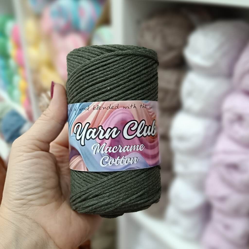 MAKRAME konac Yarn club tamno zeleni