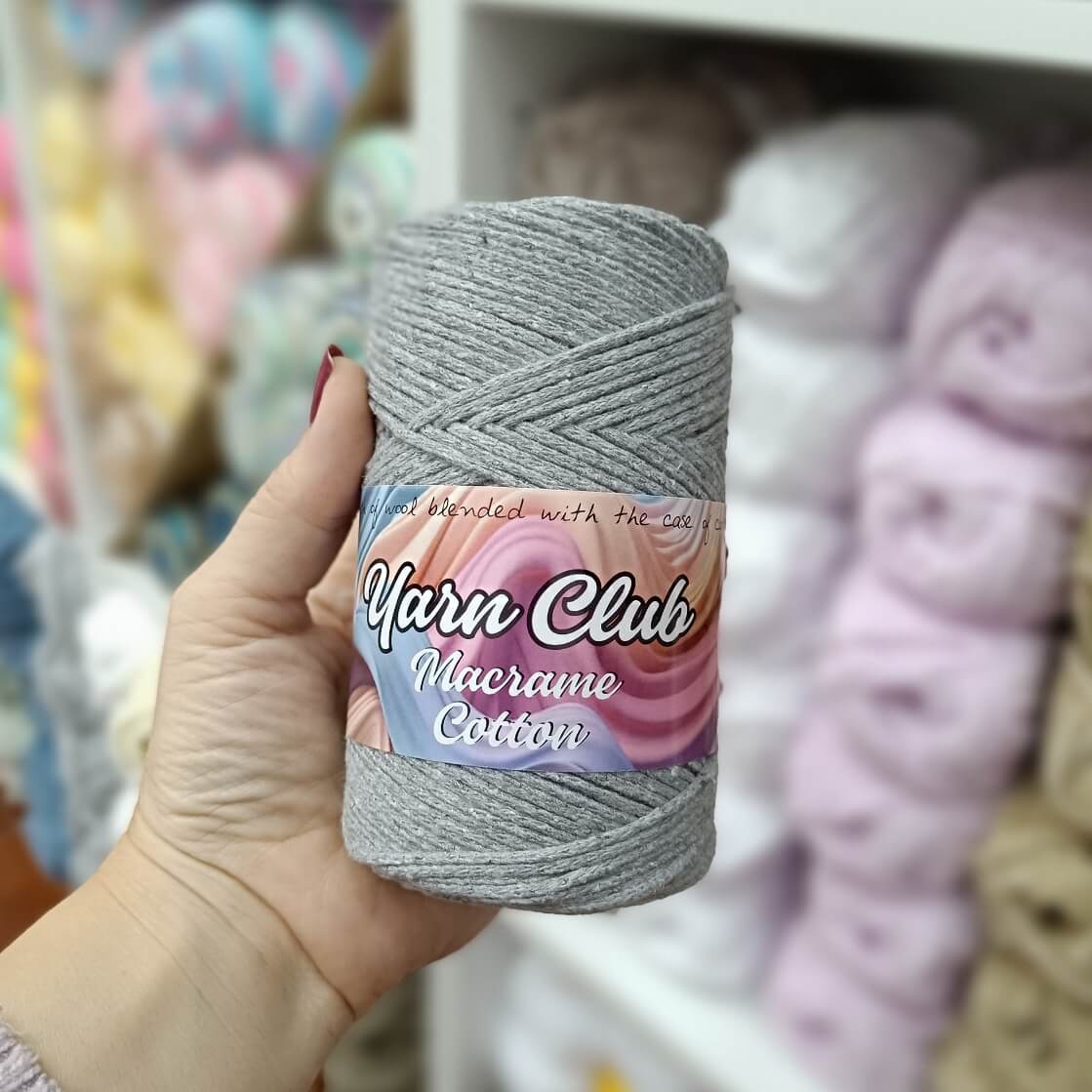 MAKRAME konac Yarn club sivi