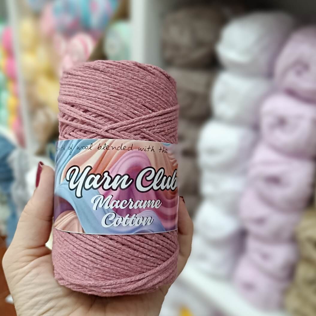 MAKRAME konac Yarn club tamno puder