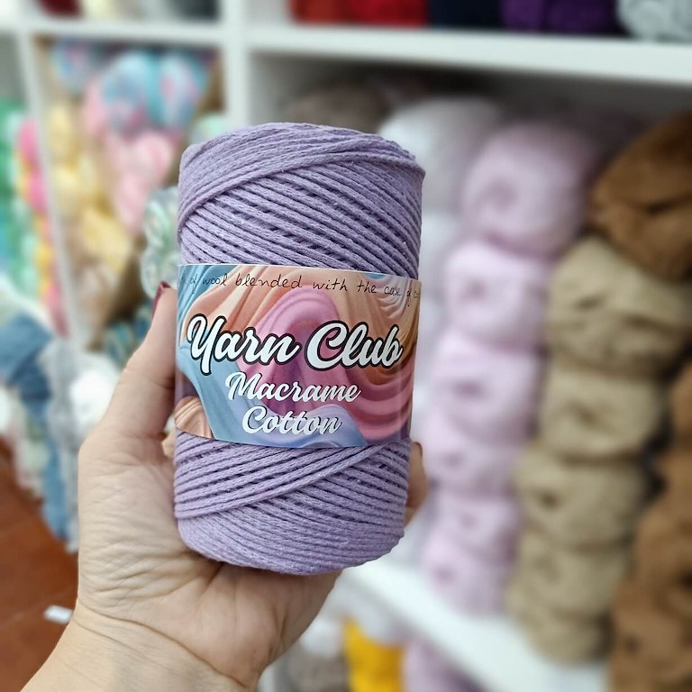 MAKRAME konac Yarn club lila