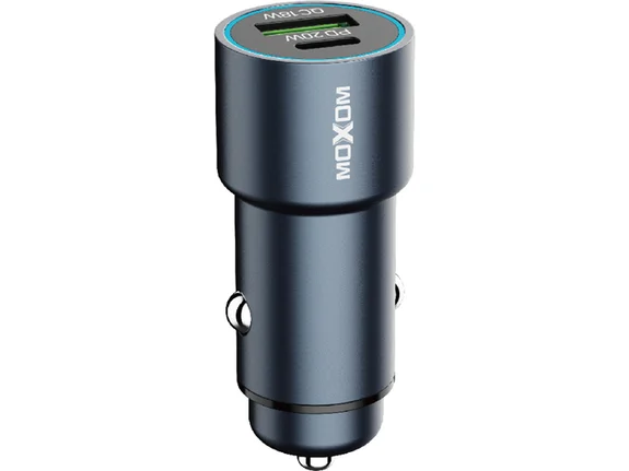 Auto punjač Moxom LX-VC804 PD+QC 38W crni