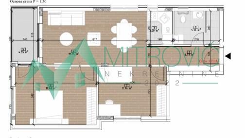 Dvoiposoban stan na prodaju, 61m2, 138.750€
