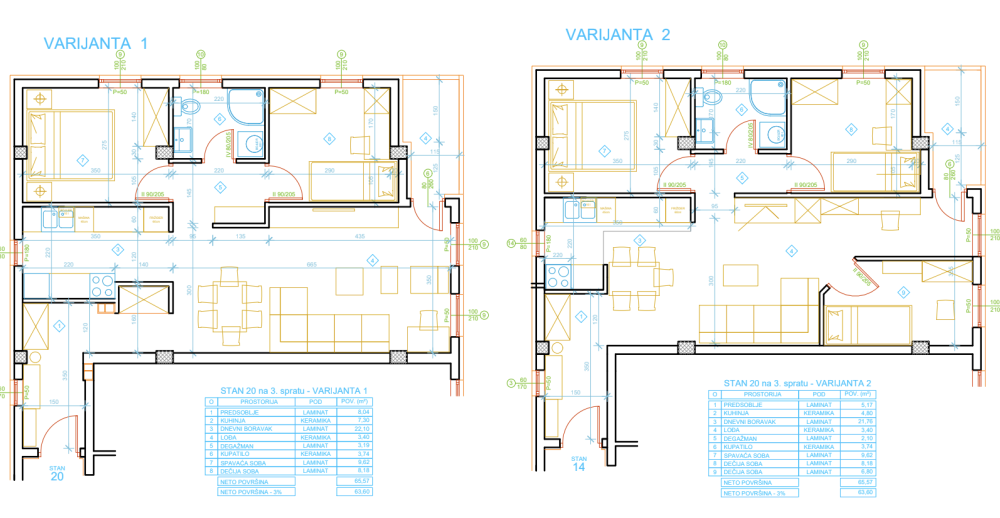 Palilula, Dvoiposoban stan na prodaju, 63.60m2, 110.028€