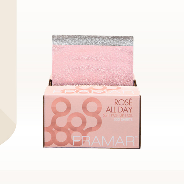 Folije za pramenove Framar "Rose All Day" 500 listova