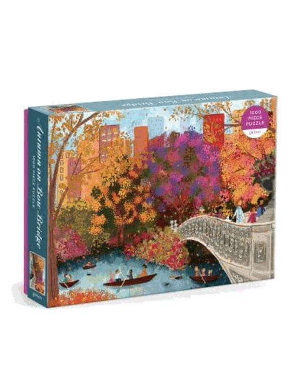 Joy Laforme Autumn on Bow Bridge 1000 Piece Puzzle