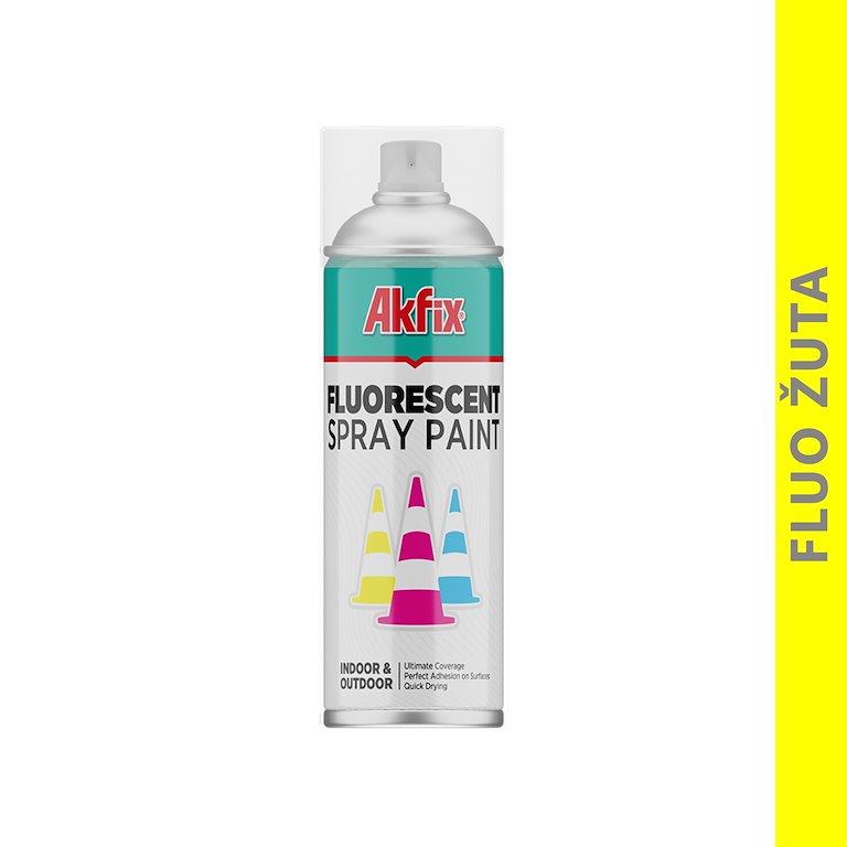 AKFIX boja u spreju fluorescentna žuta 400 ml