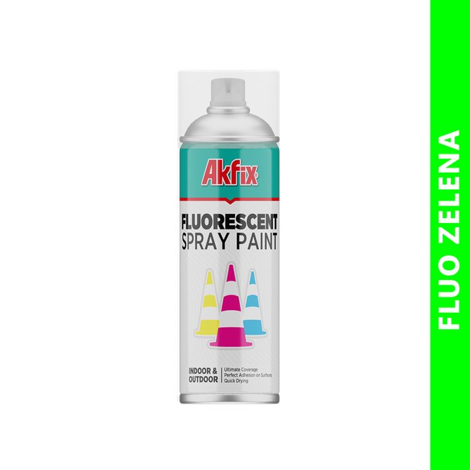 AKFIX boja u spreju fluorescentna zelena 400 ml