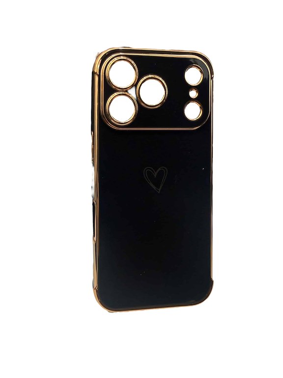 Maska Elegant heart za iPhone 17 pro max crna