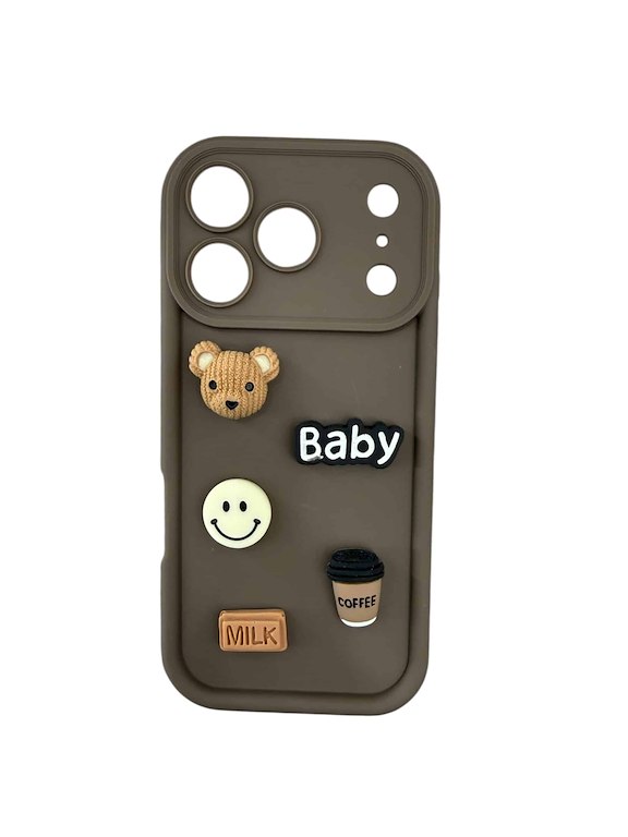 Maska Coffee bear za iPhone 17 pro max braon