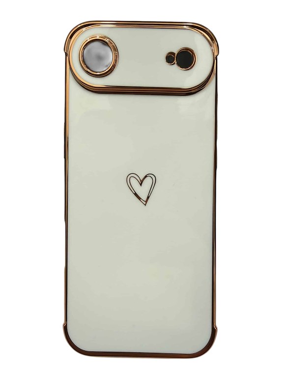 Maska Elegant heart za iPhone 17 air bela