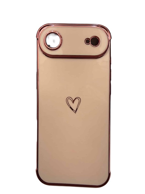 Maska Elegant heart za iPhone 17 air roze