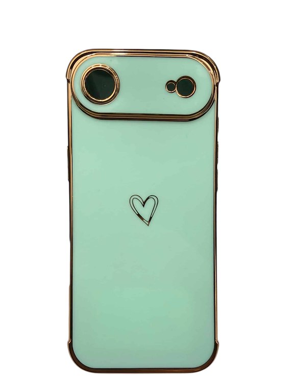 Maska Elegant heart za iPhone 17 air mint