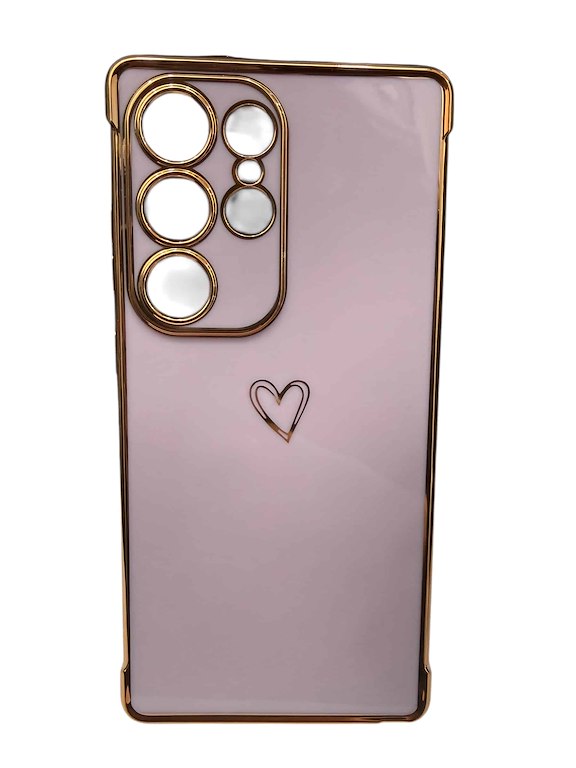 Maska Elegant heart za Samsung S25 ultra ljubicasta