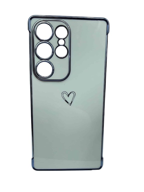 Maska Elegant heart za Samsung S25 ultra plava