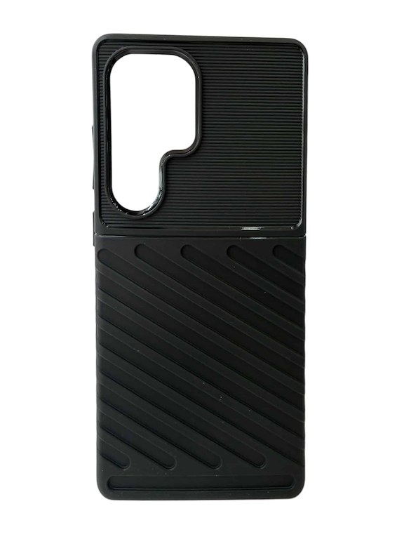 Maska Ribbed shield za Samsung S25 ultra crna