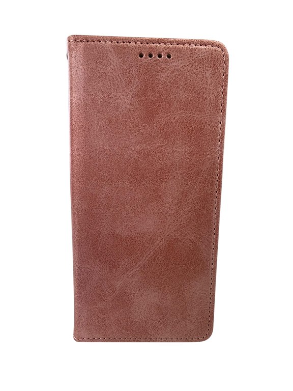 Maska leather flip za Samsung A16 roze