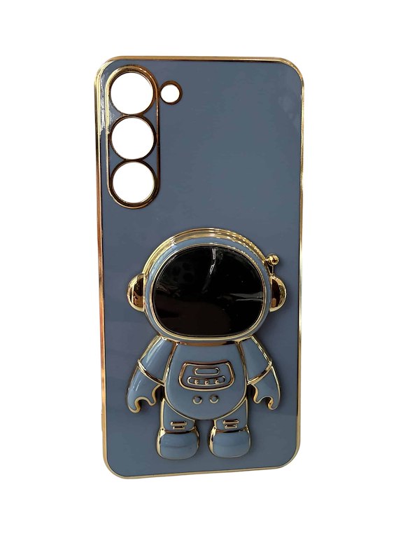 Maska astronaut stand za Samsung S23 plus ljubicasta