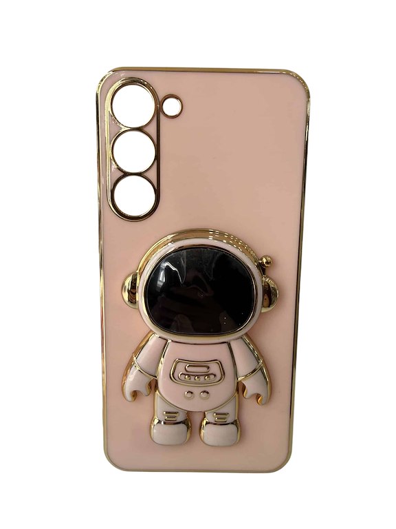 Maska astronaut stand za Samsung S23 plus roze