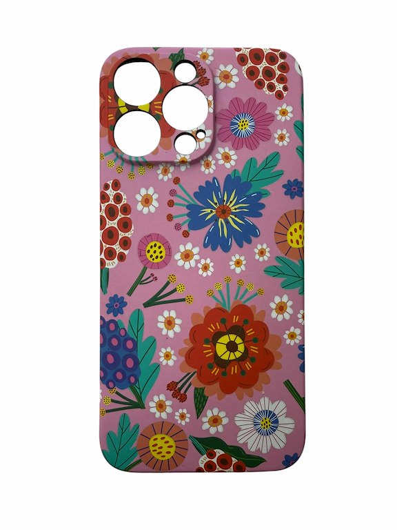 Maska Svetleca print za iPhone 15 pro max flowers3