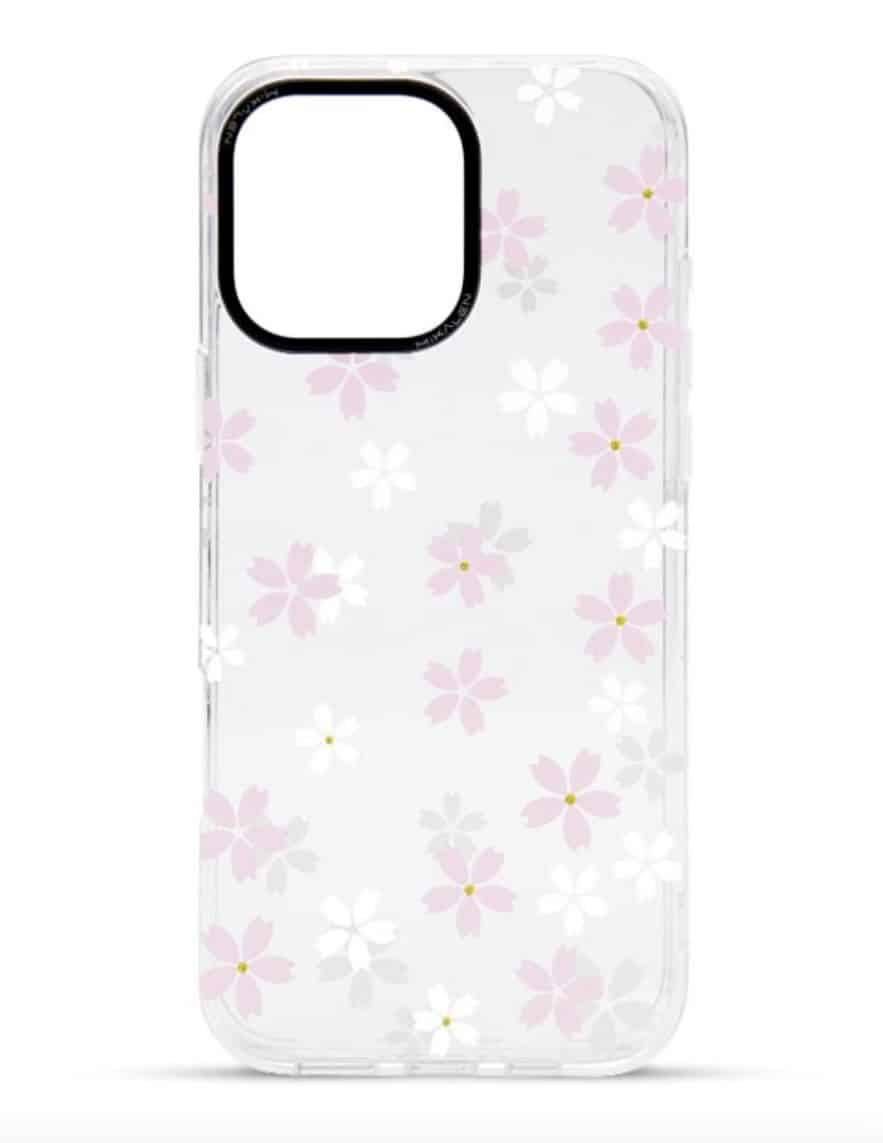 Maska print transparent za iPhone 16 pro flowers