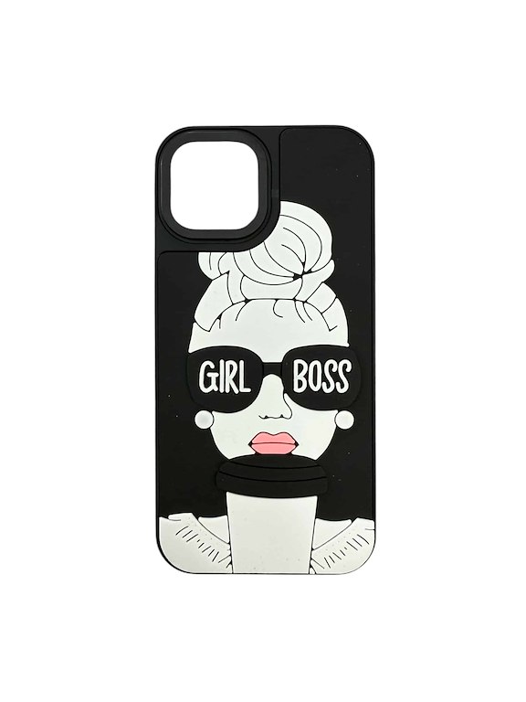 Maska Rubber Print za iPhone 15 girl boss