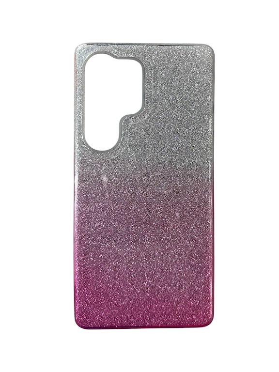 Maska Crystal Dust za Samsung S25 ultra srebrno roze