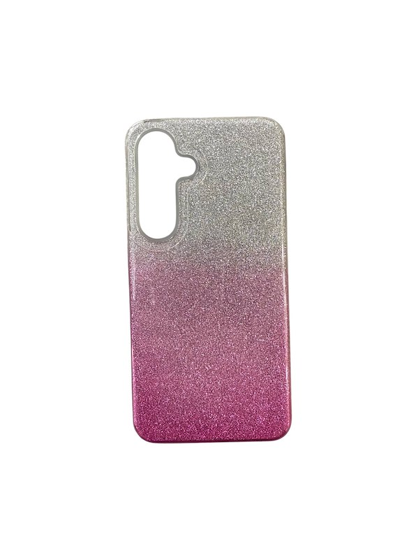 Maska Crystal Dust za Samsung S25 roze srebrna